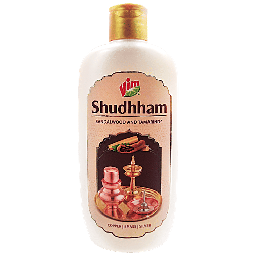 Buy Vim Shudhham Gel - Sandalwood & Tamarind, For Copper, Brass, Silver ...