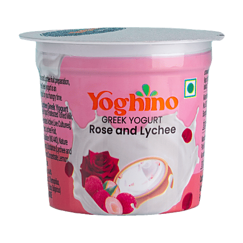 Buy Yoghino Rose & Lychee Greek Yogurt Online at Best Price of Rs 60 ...