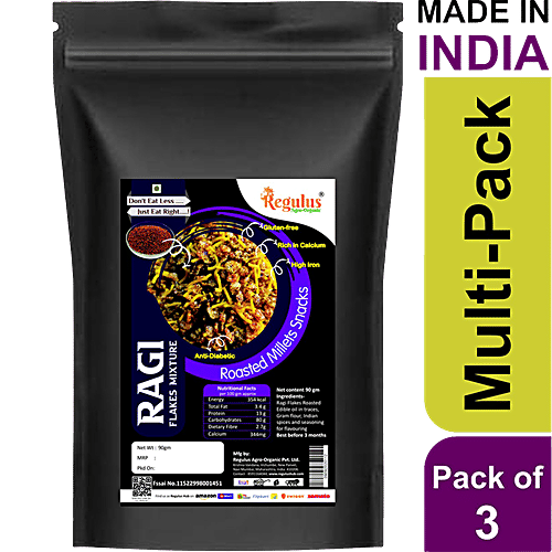 Buy Regulus Ragi Flakes Mixture - Roasted Millets Snacks Online at Best ...