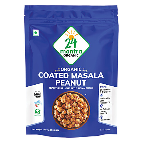 Buy 24 Mantra Organic Coated Masala Peanut Online at Best Price of Rs 87.5 - bigbasket