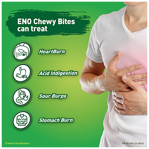 Buy ENO CHEWY BITES Gentle & Effective Chewable Antacid Tablet - Tangy ...