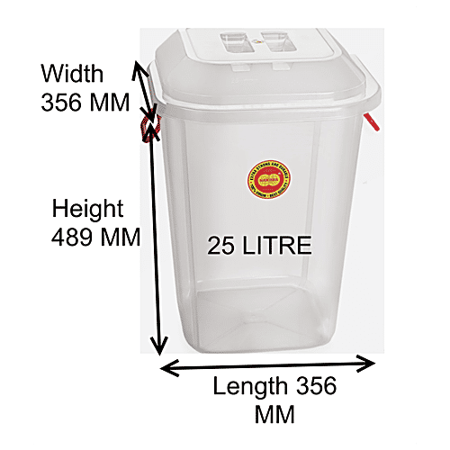 Buy Nakoda Modern Heavy Duty Square Storage & Carry Bucket - With Lid ...