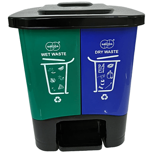 Buy Nakoda Pedal Waste & Dust Bin Duo - Wet & Dry Online at Best Price ...