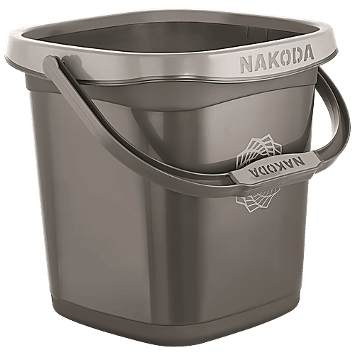 Buy Nakoda Nexon Square Designer Bathroom Bucket - Grey Online at Best ...