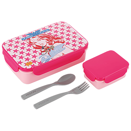 Buy Nakoda Kids Lunch Box Wonder Women Klick Fit 800, Food Grade ...