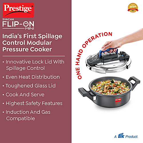 Buy Prestige Svachh Flip-On Mini Hard Anodised Spillage Control ...