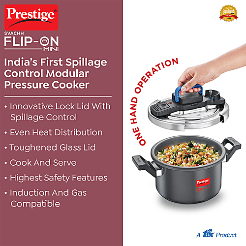 Buy Prestige Svachh Flip-On Mini Hard Anodised Spillage Control ...