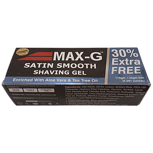 Buy MAX-G Satin Smooth Shaving Gel Online at Best Price of Rs 147 ...