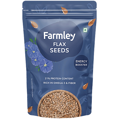 Buy Farmley Premium Natural Flax Seeds - Healthy Diet Source Of Fibre ...