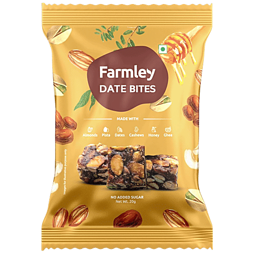 Buy Farmley Premium Date Bites Dry Fruit Barfi Healthy & Delicious ...