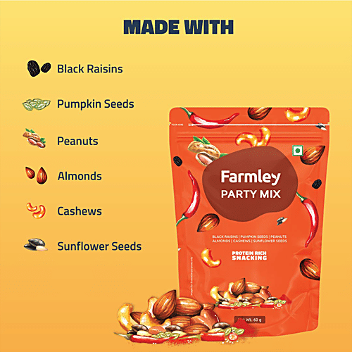 Buy Farmley Party Mix - Mixed Nuts, Healthy Snacks Contains Mixed Dry ...