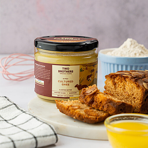 Buy Two Brothers Organic Farms A2 Cow Cultured Ghee Desi From Gir ...