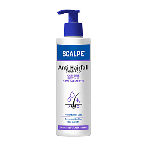 Buy Scalpe Anti Hair Fall Shampoo - Caffeine, Biotin, Saw Palmetto ...