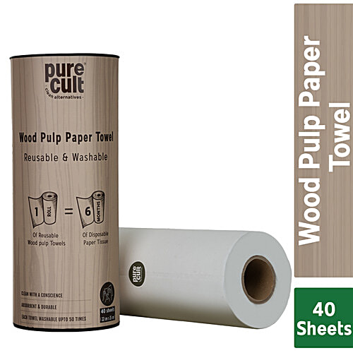 Buy PureCult Wood Pulp Paper Towel Online at Best Price of Rs 299.4 ...