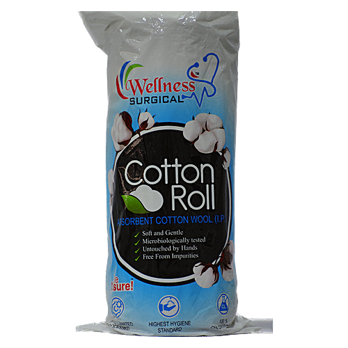 Buy WELLNESS SURGICAL Absorbent Cotton Roll For Medical Use Online at ...