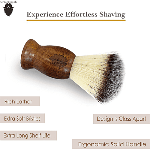 Buy UrbanMooch Wooden Shaving Brush Online at Best Price of Rs 650 ...