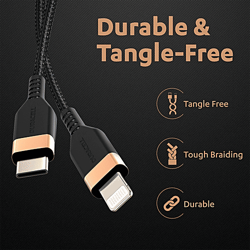 Buy Duracell Type-C To Lightning Sync & Charging Cable Online at Best ...