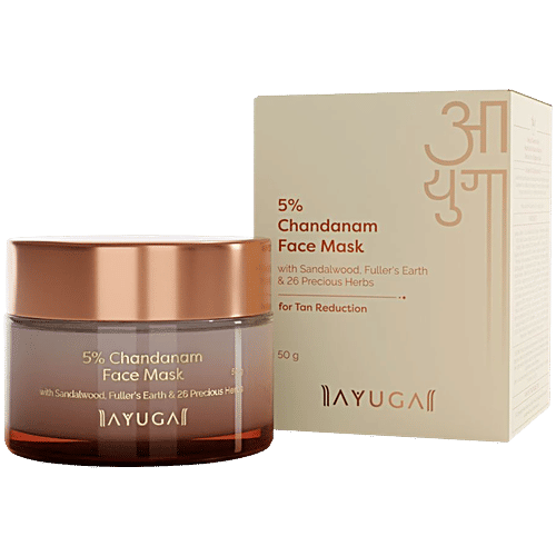 Buy Ayuga 5% Chandanam Face Mask With Sandalwood, Fuller's Earth & 26 ...