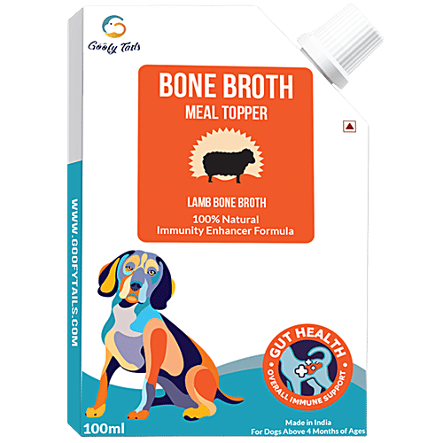 Buy Goofy Tails Lamb Bone Broth Meal Topper - For Dogs Online at Best ...