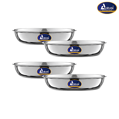 Buy Airan Stainless Steel Gold Pudding Bowl - Plain, 6 Online at Best Price of Rs 179 - bigbasket