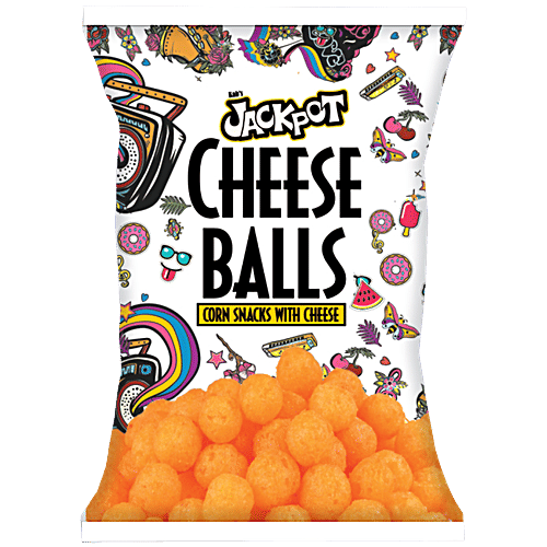 Buy Kab's Jackpot Cheese Balls Corn Snacks Online at Best Price of Rs ...
