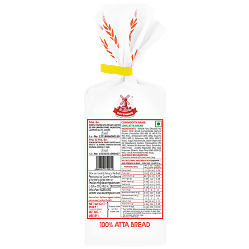 Buy Dayspring 100% Atta Bread Online at Best Price of Rs 45 - bigbasket
