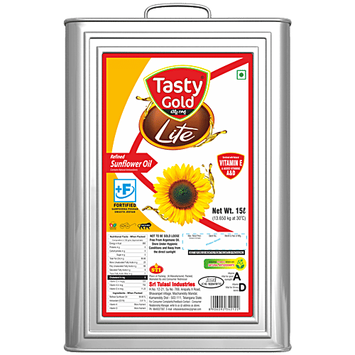 Buy Tasty Gold Lite Refined Sunflower Oil Online at Best Price of Rs ...