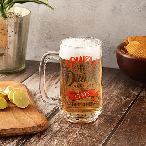 Buy Ek Do Dhai Couple That Drink Together Beer Mug Online at Best Price ...