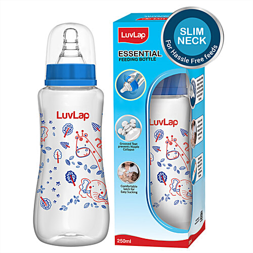 Buy LuvLap Plastic Feeding Bottle - Jungle Tales Design, Assorted ...