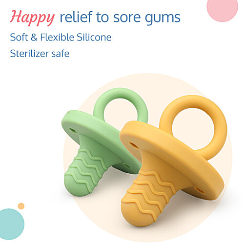Buy LuvLap Silicone 2 In 1 Baby Soother Pacifier & Teether - 3M+ Online ...