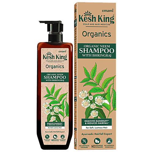 Buy Kesh King Organic Neem Shampoo With Bhringraj - Removes Dandruff ...