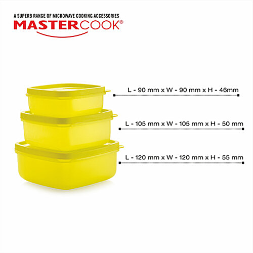 Buy Mastercook PP-151, PP-152, PP-153 Container Combo Set - Plain ...