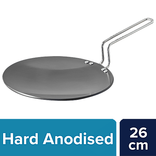 Buy BB Home Hard Anodised Curve Tawa - 26 cm, 4.88 mm Thick Online at ...