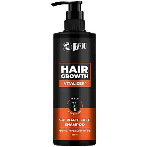 Buy Beardo Hair Growth Vitalizer Sulphate Free Shampoo Online at Best ...