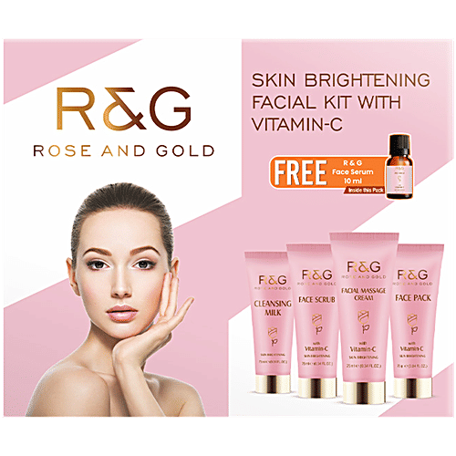 Buy R&G Rose and Gold Skin Brightening Facial Kit - With Vitamin C ...
