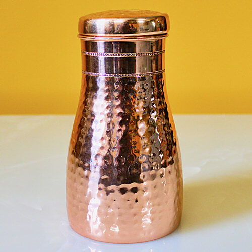 Buy Prime-Metal Copper Lining Bedroom Bottle - With Glass Inside Online ...
