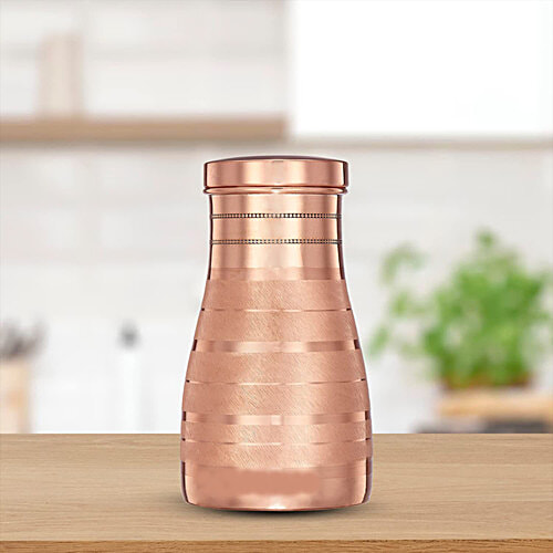 Buy Prime-Metal Copper Lining Bedroom Bottle - With Glass Inside Online ...