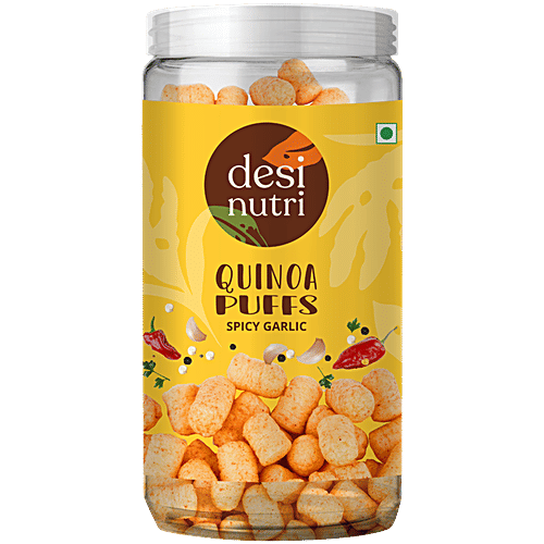 Buy Desi Nutri Quinoa Puffs - Spicy Garlic Online at Best Price of Rs ...