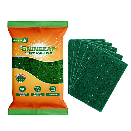 Buy Shinezap Sparkling Silver Scrub Pad Online at Best Price of Rs 65 - bigbasket