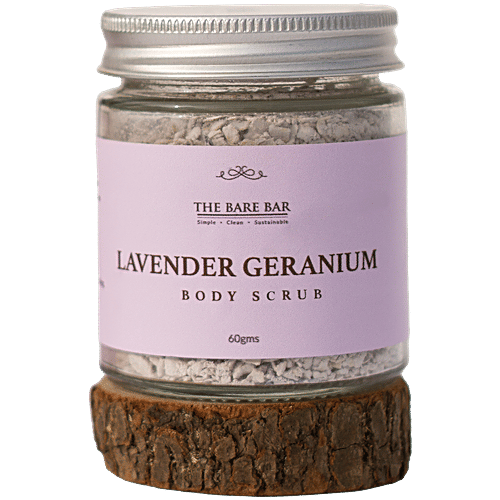 Buy The Bare Bar Lavender Geranium Body Scrub Online at Best Price of ...