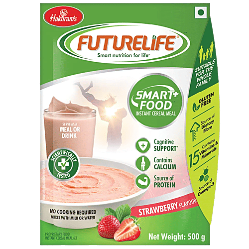 Buy Haldiram's Futurelife Smart+ Food Instant Cereal Meal - Strawberry ...