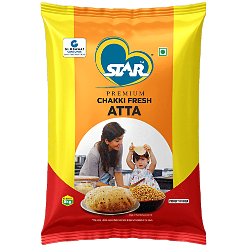 Buy Star 555 Premium Chakki Fresh Atta Online at Best Price of Rs 221.17 - bigbasket