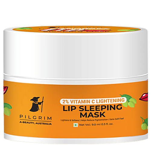 Buy PILGRIM 2% Vitamin C Lightening Lip Sleeping Mask For Glowing Lips ...