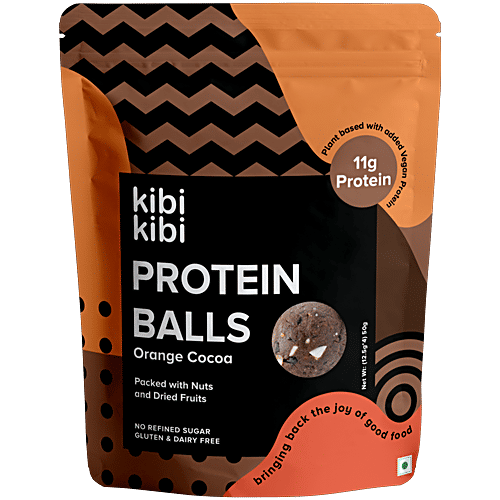 Buy Kibi Kibi Orange Cocoa Protein Balls Online at Best Price of Rs 105 ...