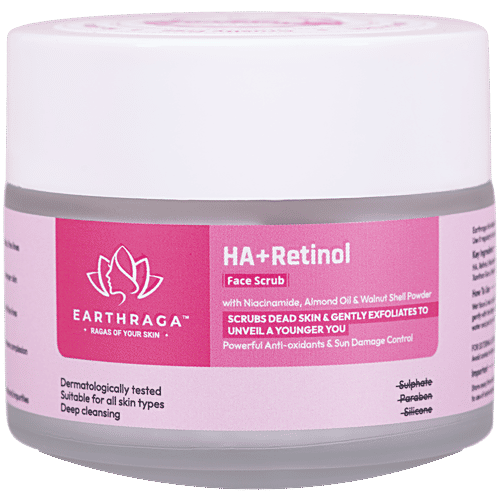 Buy Earthraga HA & Retinol Face Scrub Online at Best Price of Rs 399 ...