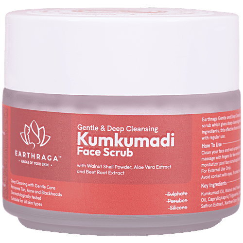 Buy Earthraga Gentle & Deep Cleansing Kumkumadi Face Scrub Online at ...