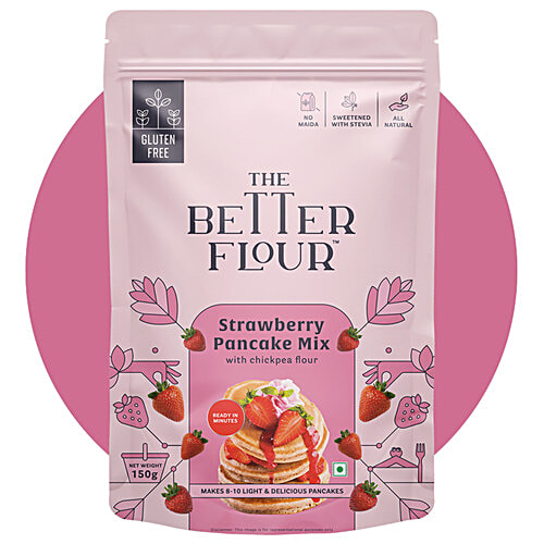 Buy The Better Flour Strawberry Pancake Mix - Chickpea Flour Online at ...