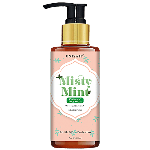 Buy Unisaif Misty Mint Organic Facewash - With Green Tea Online at Best ...