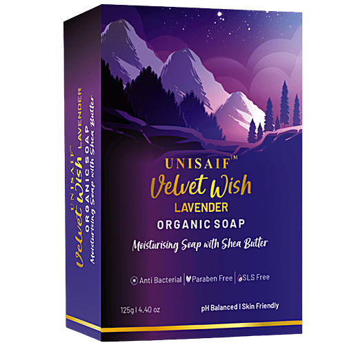 Buy Unisaif Velvet Wish Lavender Organic Soap Online at Best Price of ...