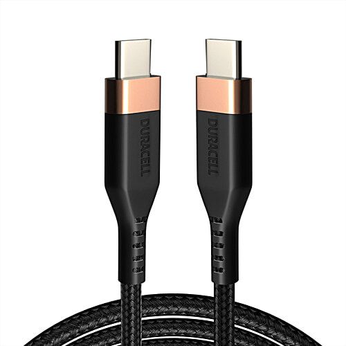Buy Duracell Type C To Type-C Braided Fast Charging Cable & Data Sync ...